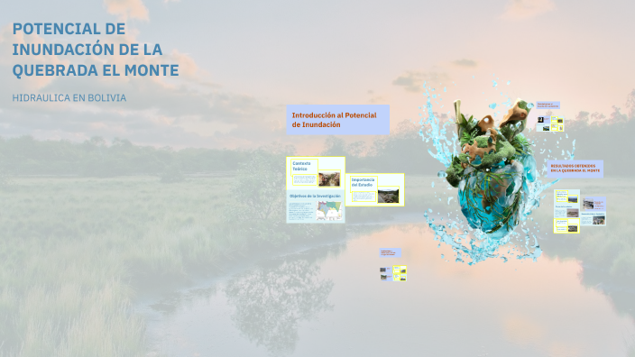 POTENCIAL DE INUNDACIÓN DE LA QUEBRADA EL MONTE by MARCELA QUIROGA ...