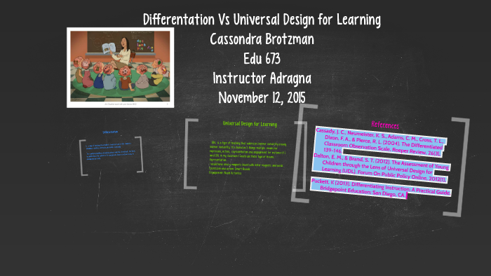 Differentation Vs Universal Design for Learning by Cassondra Brotzman ...