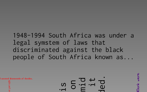 South African Apartheid: Before and After by Phillip Correa on Prezi