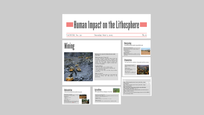 Human Impact on the lITHOSPHERE by Amiya Randles on Prezi