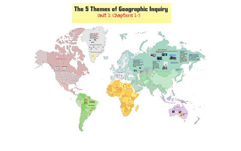 The 5 Themes of Geographic Inquiry by Jordana Polowin on Prezi