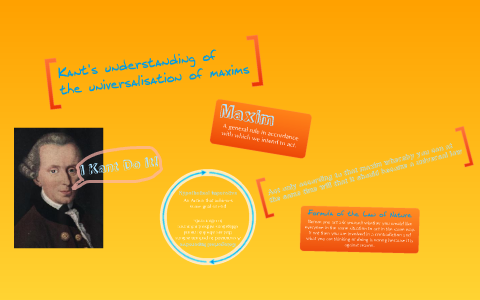 Kant's understanding of the universalisation of maxims by Alex Maguire ...