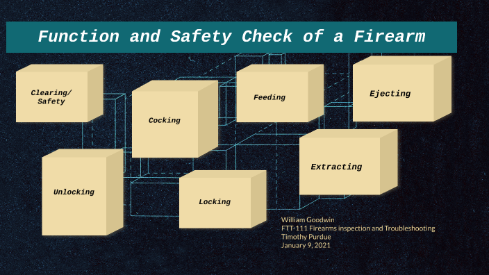 Function and Safety Check of a Firearm by Brittany Goodwin