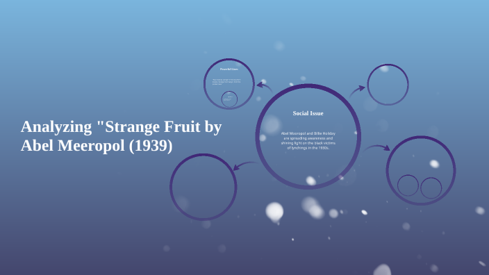 Analysis of "Strange Fruit" by Abel Meeropol by Sophie Estrada on Prezi