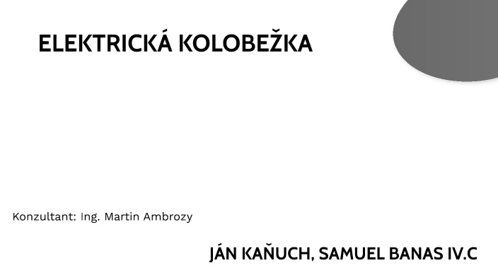 Elektrická kolobežka by Samuel Banas on Prezi