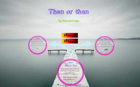 What is the difference between than and then??? by evelyn karavokyros ...