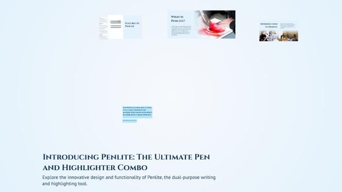 Introducing Penlite: The Ultimate Pen and Highlighter Combo by Selena ...