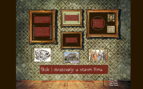 Škole i obrazovanje u starom Rimu by Natasa Milas on Prezi
