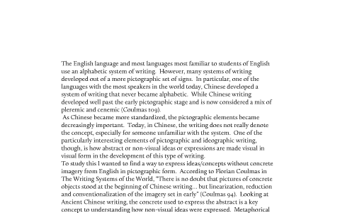 Pictographic writing by Emma Diver on Prezi