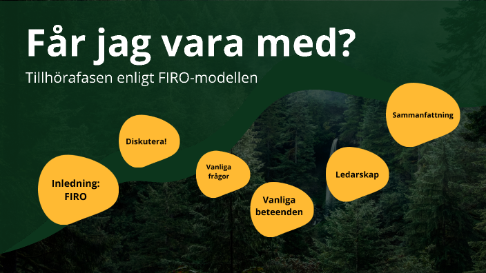 Får jag vara med? Tillhörafasen enligt FIRO by Julia Brenner on Prezi