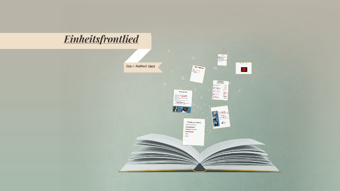 Einheitsfrontlied by eric rutz