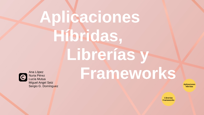 Librerías y Frameworks by Ana lopez on Prezi