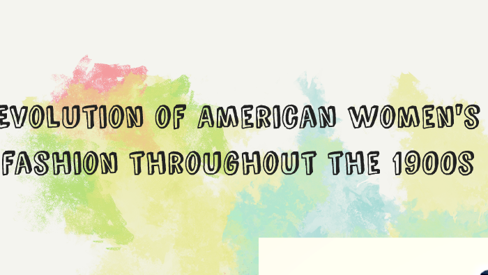 Evolution of women's fashion throughout the 1900s by Paige Lockwood on ...