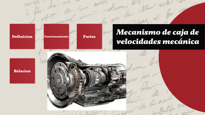 Caja de velocidades mecánica by anderson vilcapaza laura on Prezi