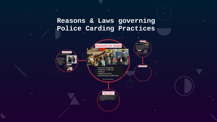 Reasons & Legal Requirements for Police Carding Practices by gab mc on ...