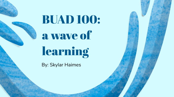 BUAD 100: a wave of learning by Skylar Haimes on Prezi