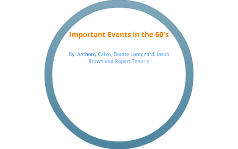 Important Events in the 60's by Robert Tenorio on Prezi