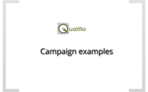 Qualifio campaigns examples by Jerome Guibaud on Prezi