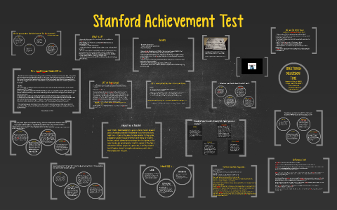 Stanford Achievement Test by on Prezi