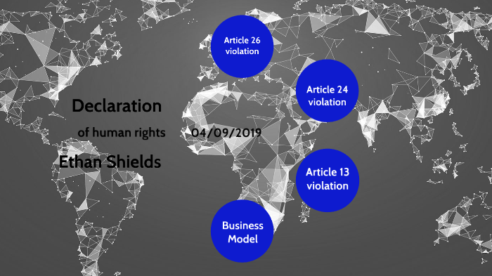 Human Rigths presentation by Ethan Shields on Prezi