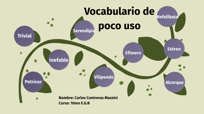 Vocabulario de poco uso by Leysly Contreras on Prezi