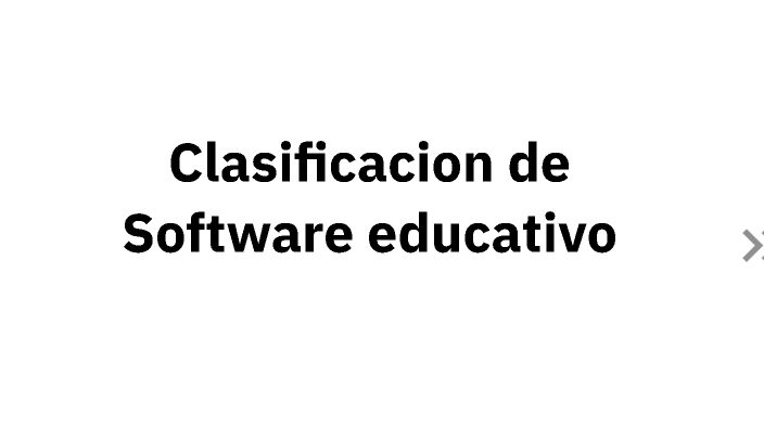 clasificación de software educativo by Jose Angel Rubio Hilario on Prezi