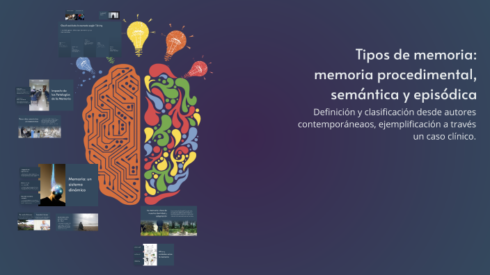 Tipos de memoria: memoria procedimental, semántica y episódica by ...