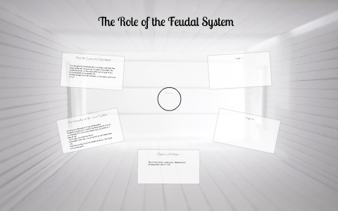 The Role of the Feudal System by Rory Cheal