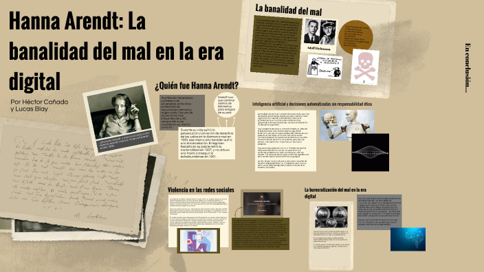 Hanna Arendt: La banalidad del mal en la era digital by héctor cañada ...