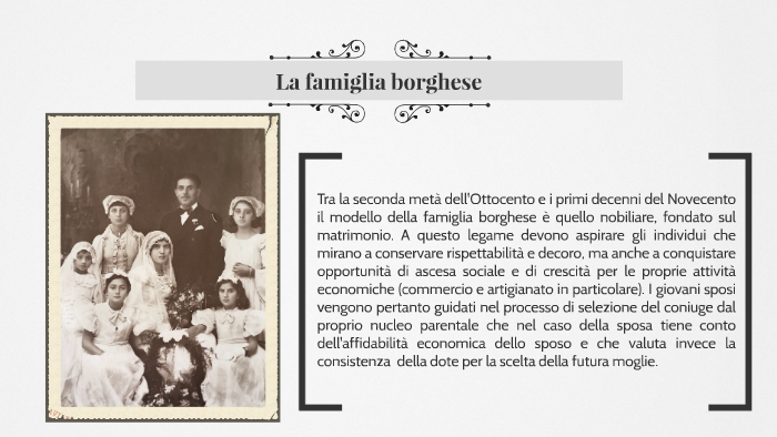 La famiglia borghese by Chiara Pulvirenti on Prezi