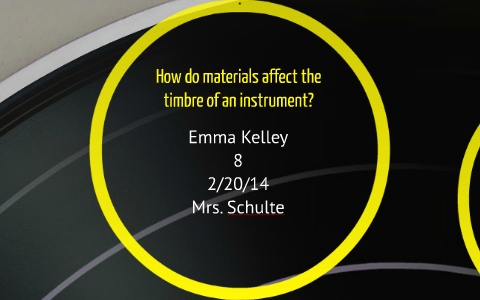HOW DOES MATERIAL AFFECT TIMBRE OF AN INSTRUMENT? by Emma Kelley on Prezi