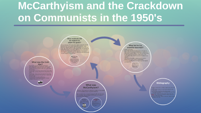 McCarthyism and the crackdown on communists in the 1950's by Casey Paul ...