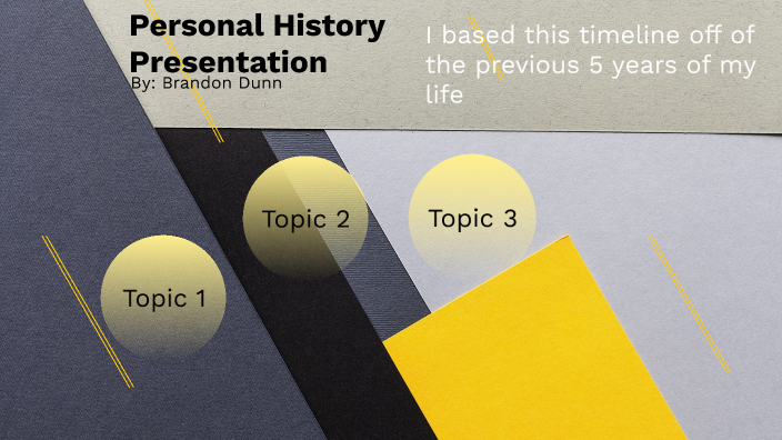 Personal History Timeline by Brandon Dunn on Prezi