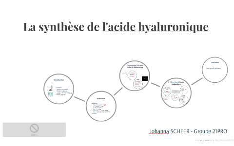 La synthèse de l'acide hyaluronique by Johanna S on Prezi