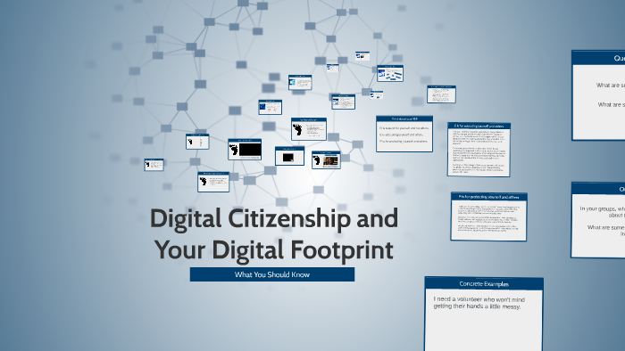 Digital Citizenship and Your Digital Footprint 7th Grade by Michael ...