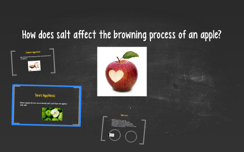 How does salt affect the browning process of an apple? by Tara Tovarek ...