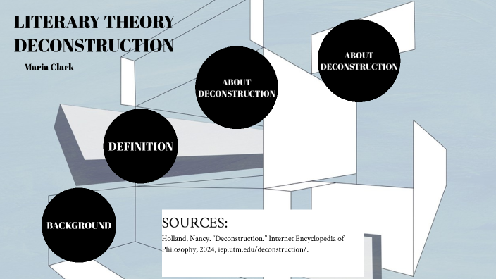 LITERARY THEORY- DECONSTRUCTION by Maria Alvarez on Prezi