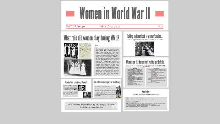 Women in World War II by b l on Prezi