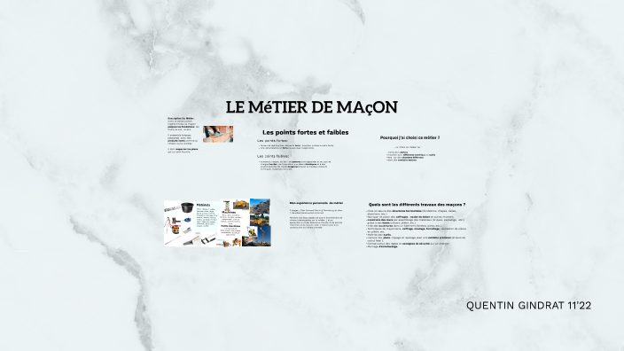 Le métier de maçon by Quentin Gindrat on Prezi