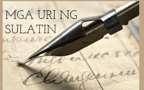MGA URI NG SULATIN by Keihl Madrid on Prezi