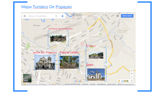 Mapa Turistico De Popayan by natalia salazar on Prezi