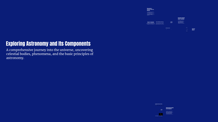 Exploring Astronomy and Its Components by Nesrine Bouchama on Prezi