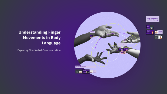 Understanding Finger Movements in Body Language by Manojkumar.M [ X - B ...