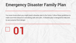 Emergency Disaster Family Plan by Cristina Dominguez on Prezi Design
