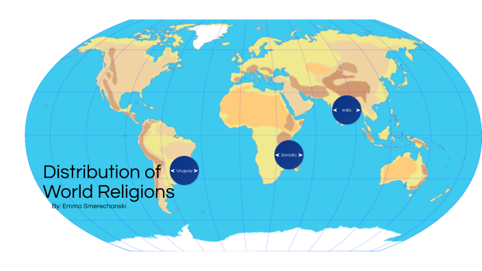 Global distribution of world religions by Emma Smerechanski on Prezi