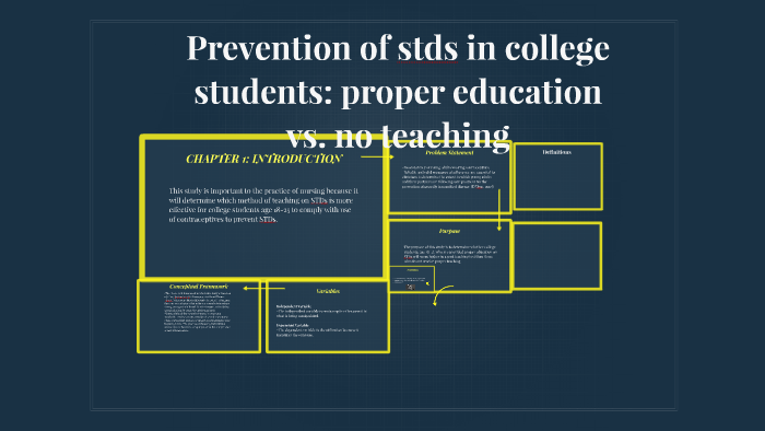 Prevention of stds in college students: proper education vs. by Aliyah ...