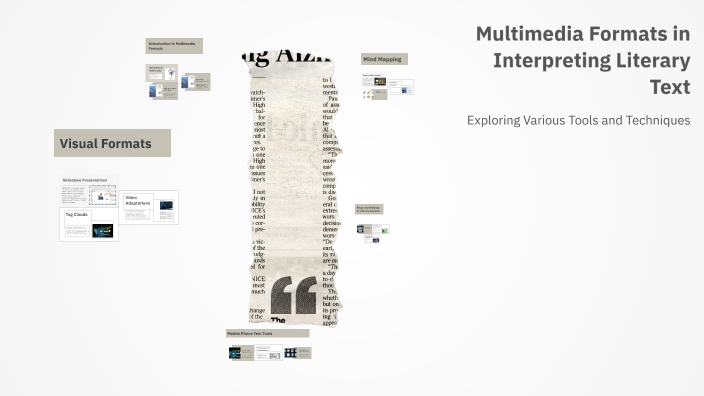 Multimedia Formats in Interpreting Literary Text by Sai Madri on Prezi