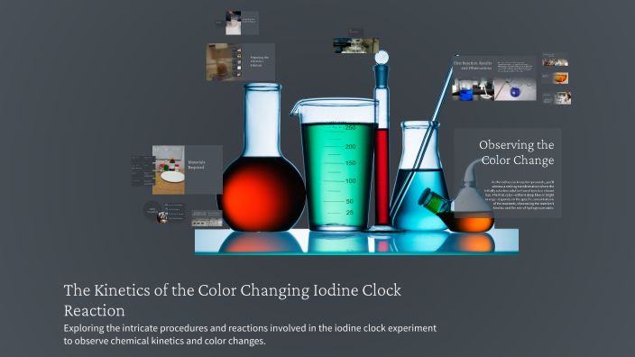 The Kinetics of the Color Changing Iodine Clock Reaction by Camdyn ...