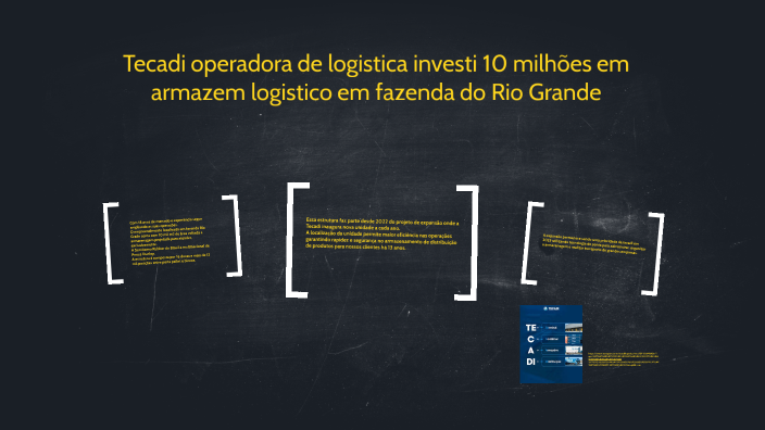 Tecadi operadora de logistica investi 10 milhoes em armazem logistico ...
