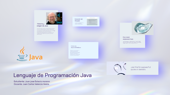 Lenguaje de Programación Java by Juan Jose Estacio Moreno on Prezi
